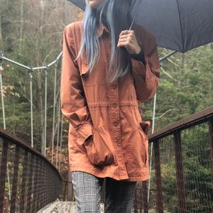 Jackets & Coats | Orange Light Rain Coat | Poshmark